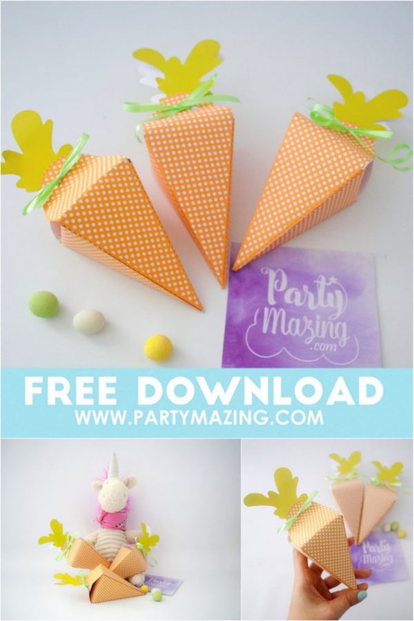 Free Easter Carrot Box Printable Template – Partymazing.com