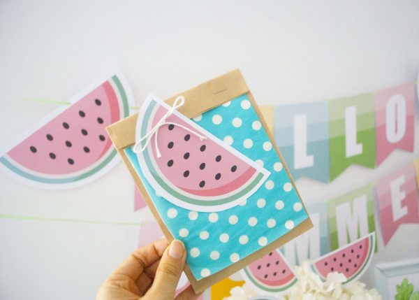 Hello Summer Watermelon Printable Party Set – Partymazing.com