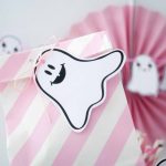 Pink Halloween Little Ghost Printable Decor | PK20 | E378 - Partymazing