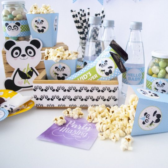 Editable Panda Party Full Package Set for Baby Shower or Birthday Party ...