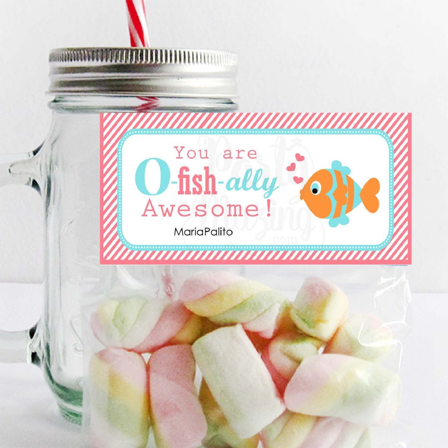 You Are O-fish-ally Awesome Printable Thank You Tags |PK02| E075 ...