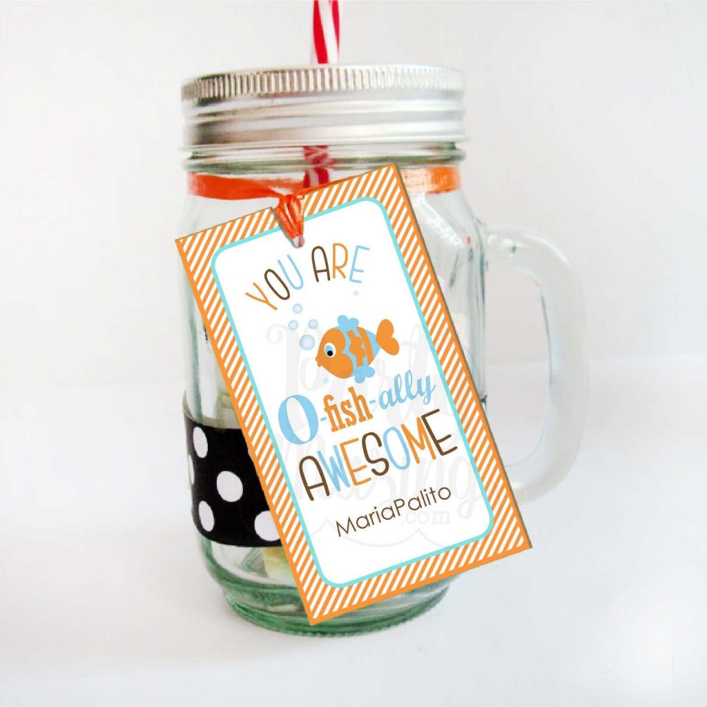 You Are O-fish-ally Awesome Printable Thank You Tags |PK02| E075 ...