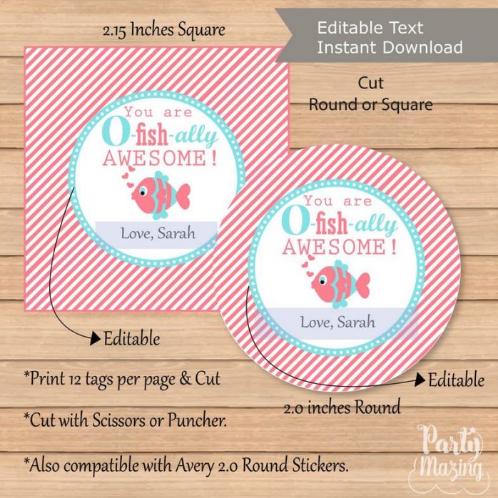 You are Ofishally Awesome Printable Gift Tags | E150 - Partymazing