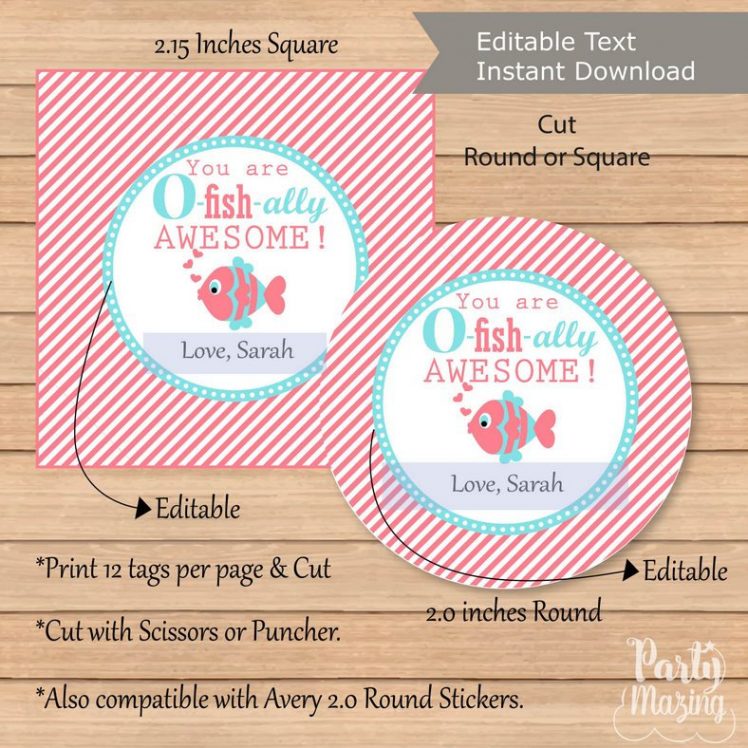 You are Ofishally Awesome Printable Gift Tags | E150 - Partymazing