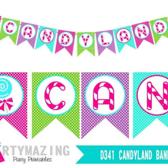 CandyLand Printable Welcome Sign | Candy Shoppe Backyard Sign E076 ...