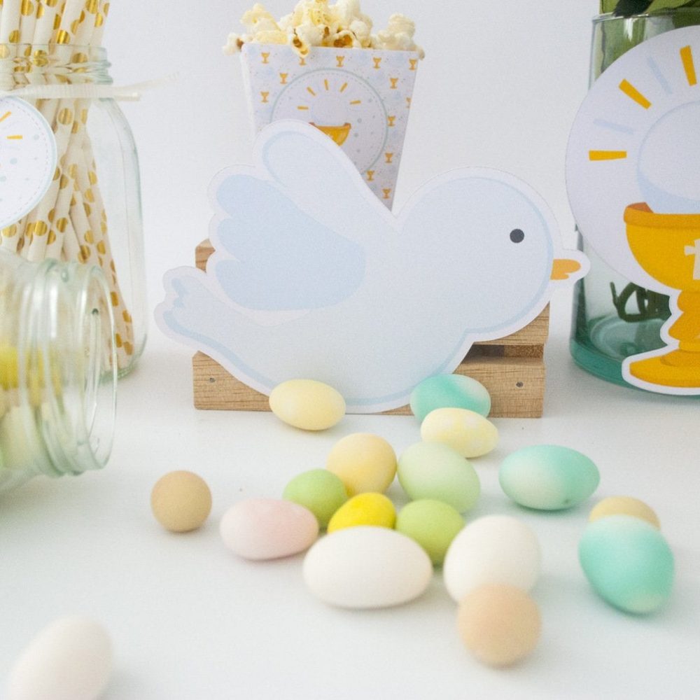 Printable Boy My first communion Blue Express Party Package Set | PK06 ...