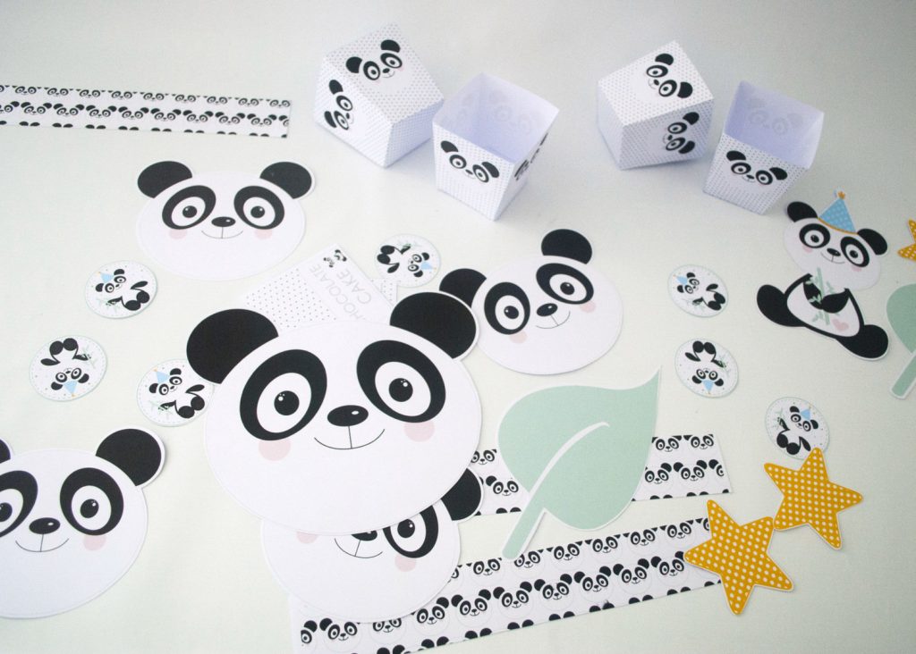 Little Panda Bear Printable Express Set E001 – Partymazing.com