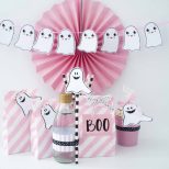 Pink Halloween Little Ghost Printable Decor | PK20 | E378 – Partymazing