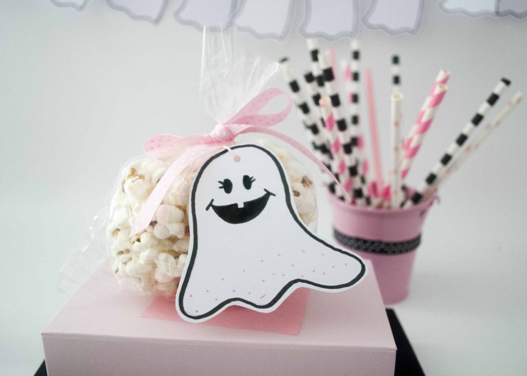 Pink Halloween Little Ghost Printable Decor | PK20 | E378 – Partymazing.com