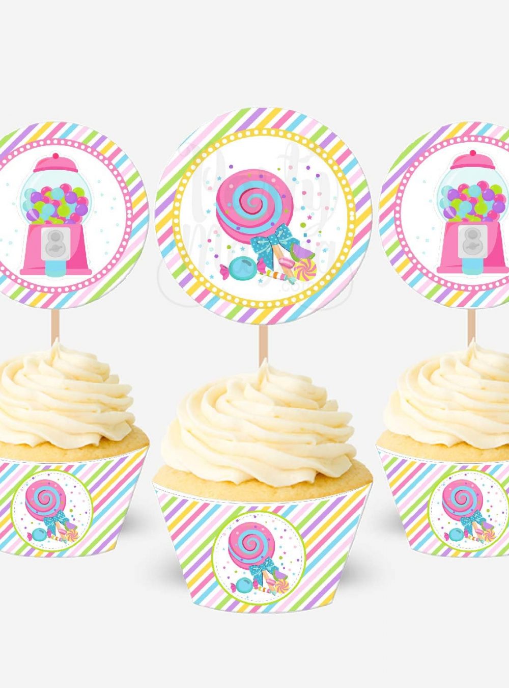 Printable Sweet Party Candyland Express Party Package | PK05| E181 ...