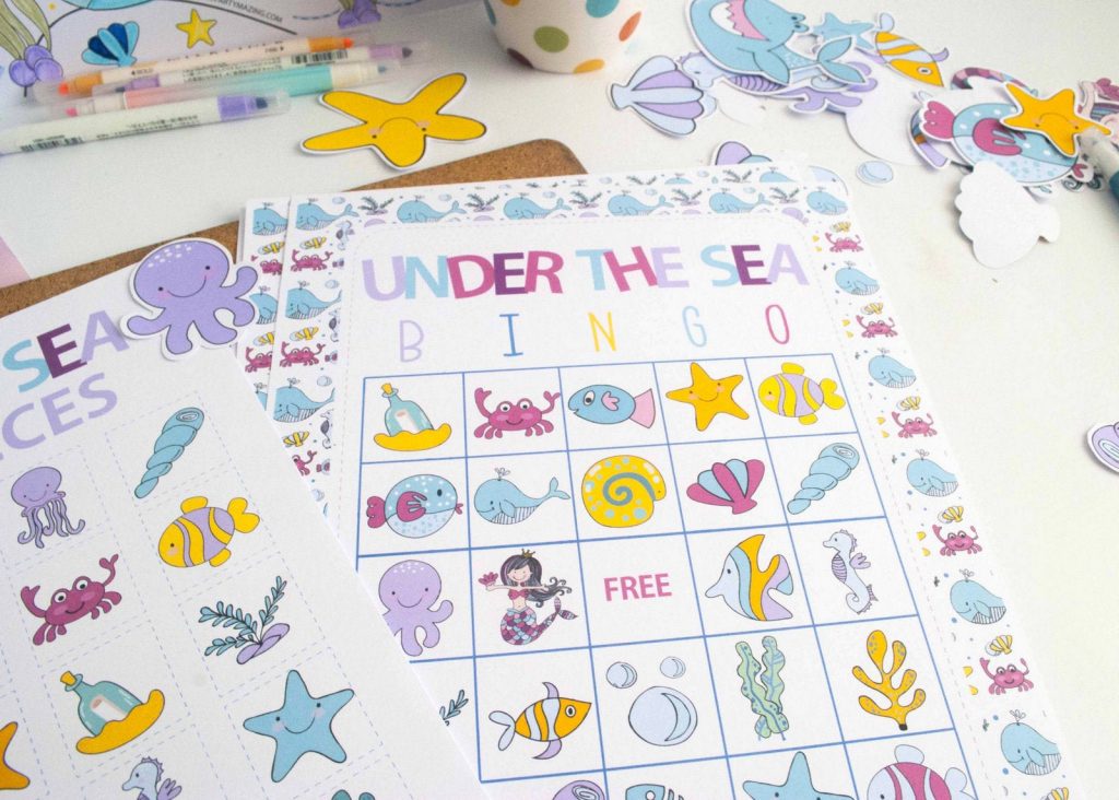 Under the Sea Summer Printable BINGO| E244 – Partymazing.com