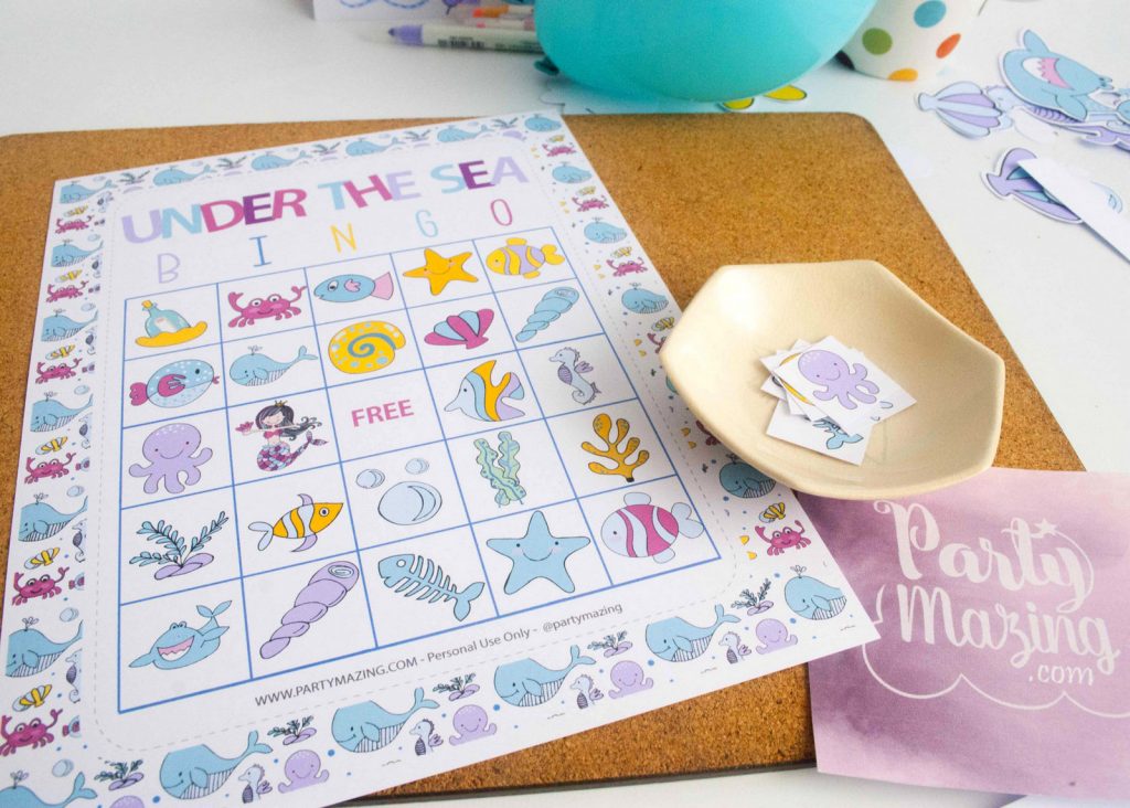 Under the Sea Summer Printable BINGO| E244 – Partymazing.com