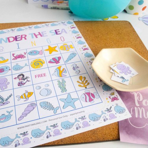 Under the Sea Summer Printable BINGO| E244 - Partymazing