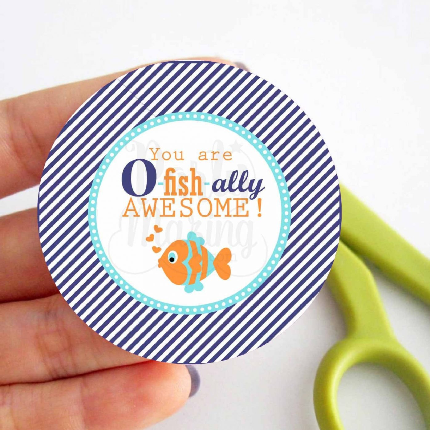 You Are O-fish-ally Awesome Printable Thank you Tags | E237 ...