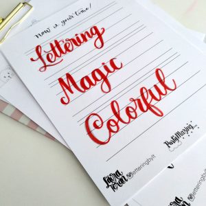 6 Hand-Lettering Basic Tips and Free Practice Guide – Partymazing.com