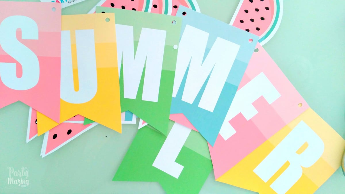 Hello Summer Watermelon Printable Party Set – Partymazing.com