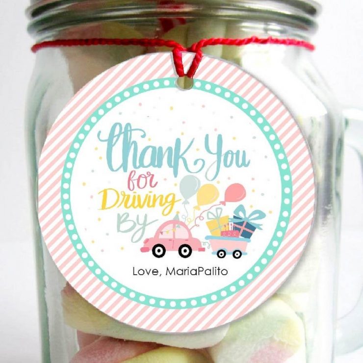 Drive By Birthday Parade Printable Favor Tag | PK33 | E259 – Partymazing