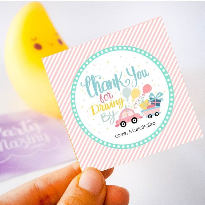 Drive By Birthday Parade Printable Favor Tag | PK33 | E259 – Partymazing