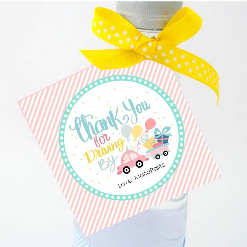 Drive By Birthday Parade Printable Favor Tag | PK33 | E259 – Partymazing