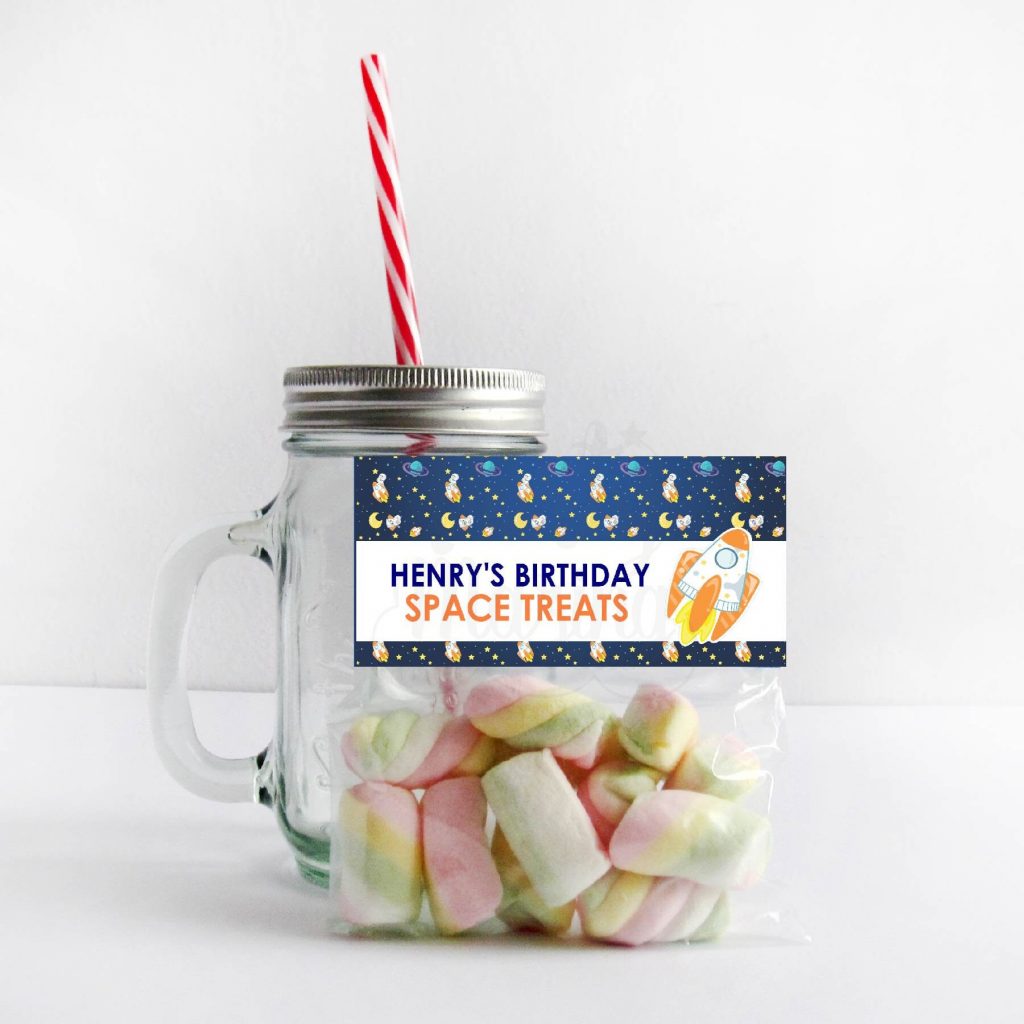 Rocket Ship Printable Bag Topper E488 – Partymazing.com
