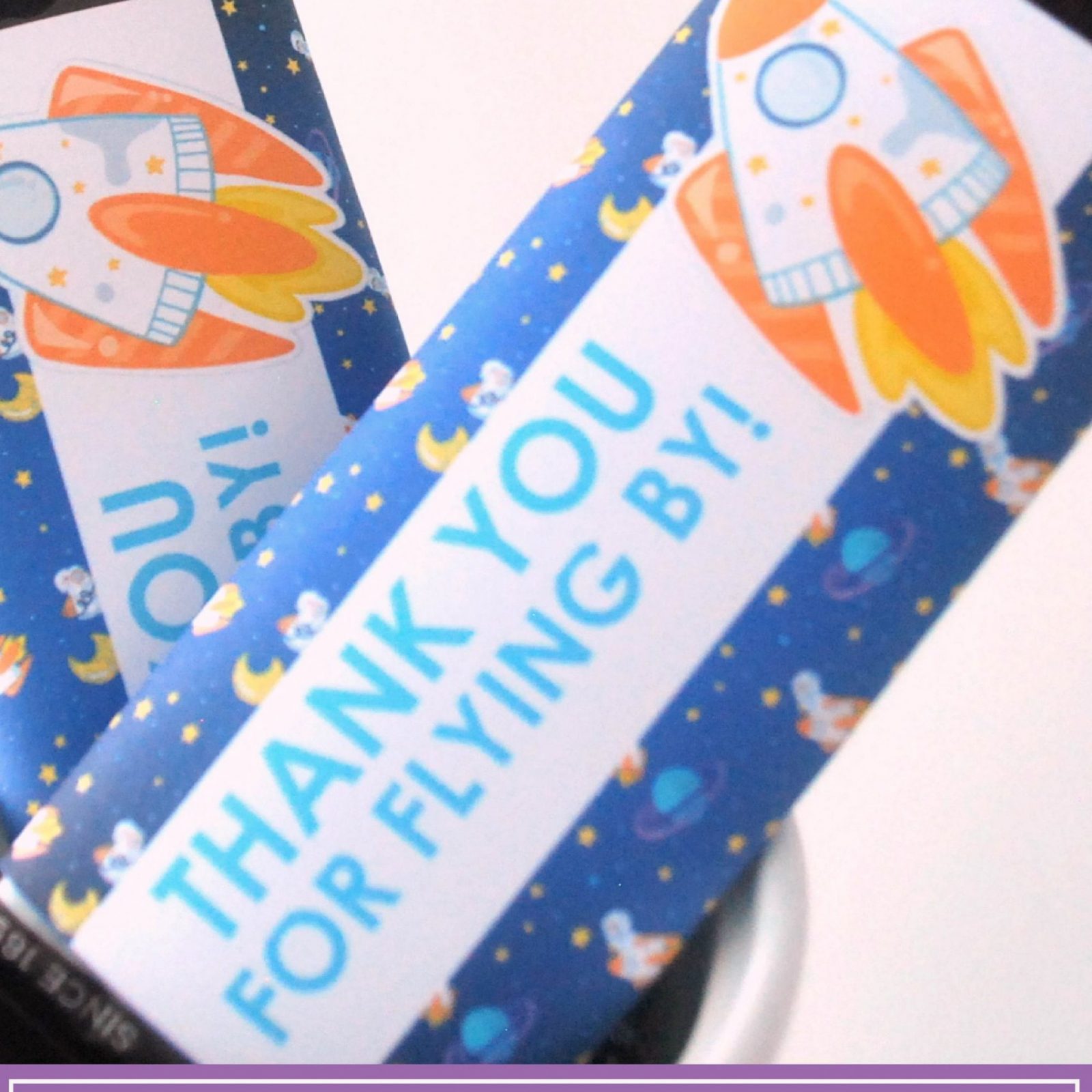 DIY Outer Space Chocolate Bar Wrappers by Partymazing