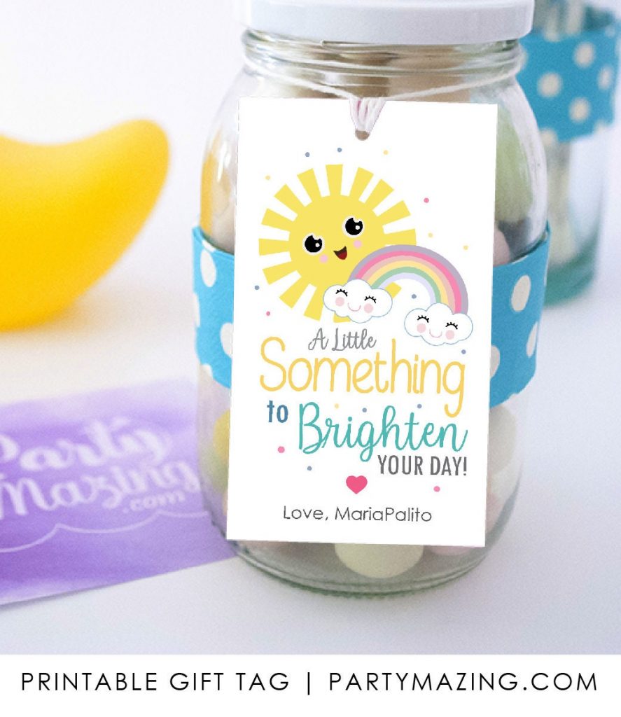 Something to Brighten your Day Printable Tag Template E525 – Partymazing